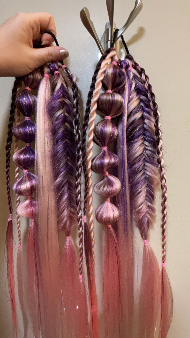 A Twilight Sparkle Braids Rave Braids Easy to Apply and Reusable 24 ...