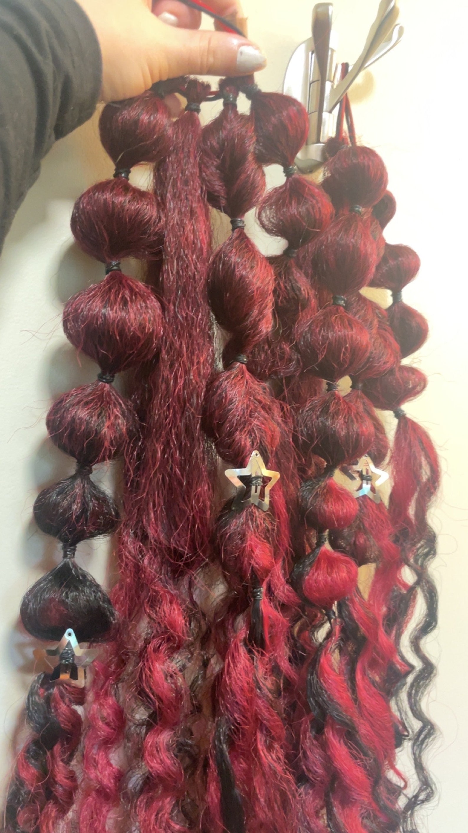 Rock Angel Braids- Set of Two 24 Inch Long Bubble Braids Rave Braids ...