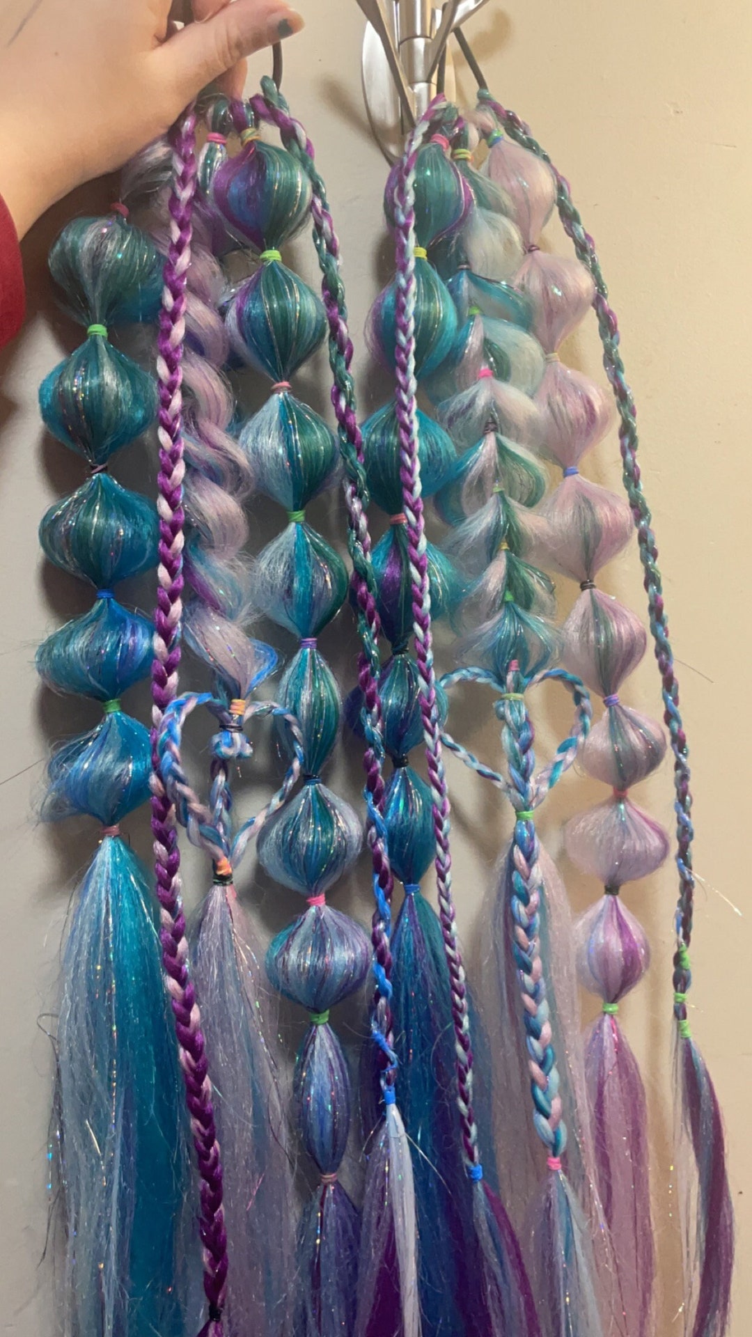 Unicorn Dust Braids Set of Two 24 Inch Braids Easy to Apply and ...