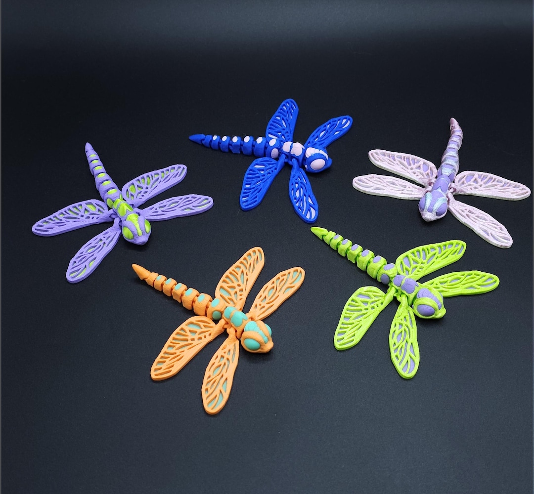 3D Printed Dragonfly Toy | Customizable Insect Toy | Unique Gift for ...