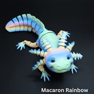 Flexi Axolotl Toy, 3D Printed , Articulated Toy, 3D Model, Toddler Room ...