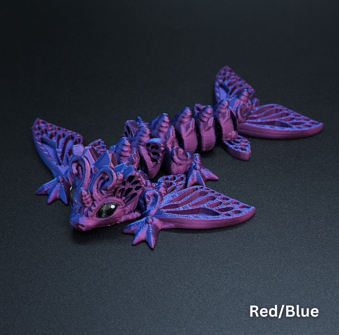 3D Printed Cinderwing Butterfly Wyvern – Articulated Dragon Toy - Etsy