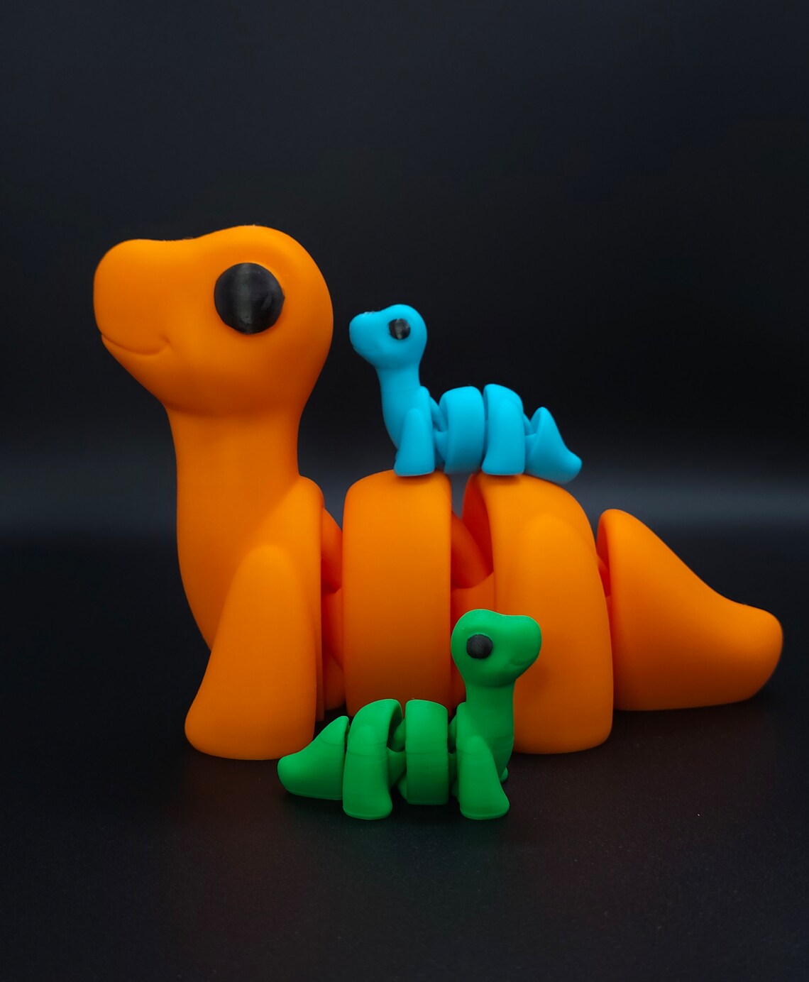 3D Printed Articulated Brontosaurus, Dinosaur Toy, Toddler Decor - Etsy