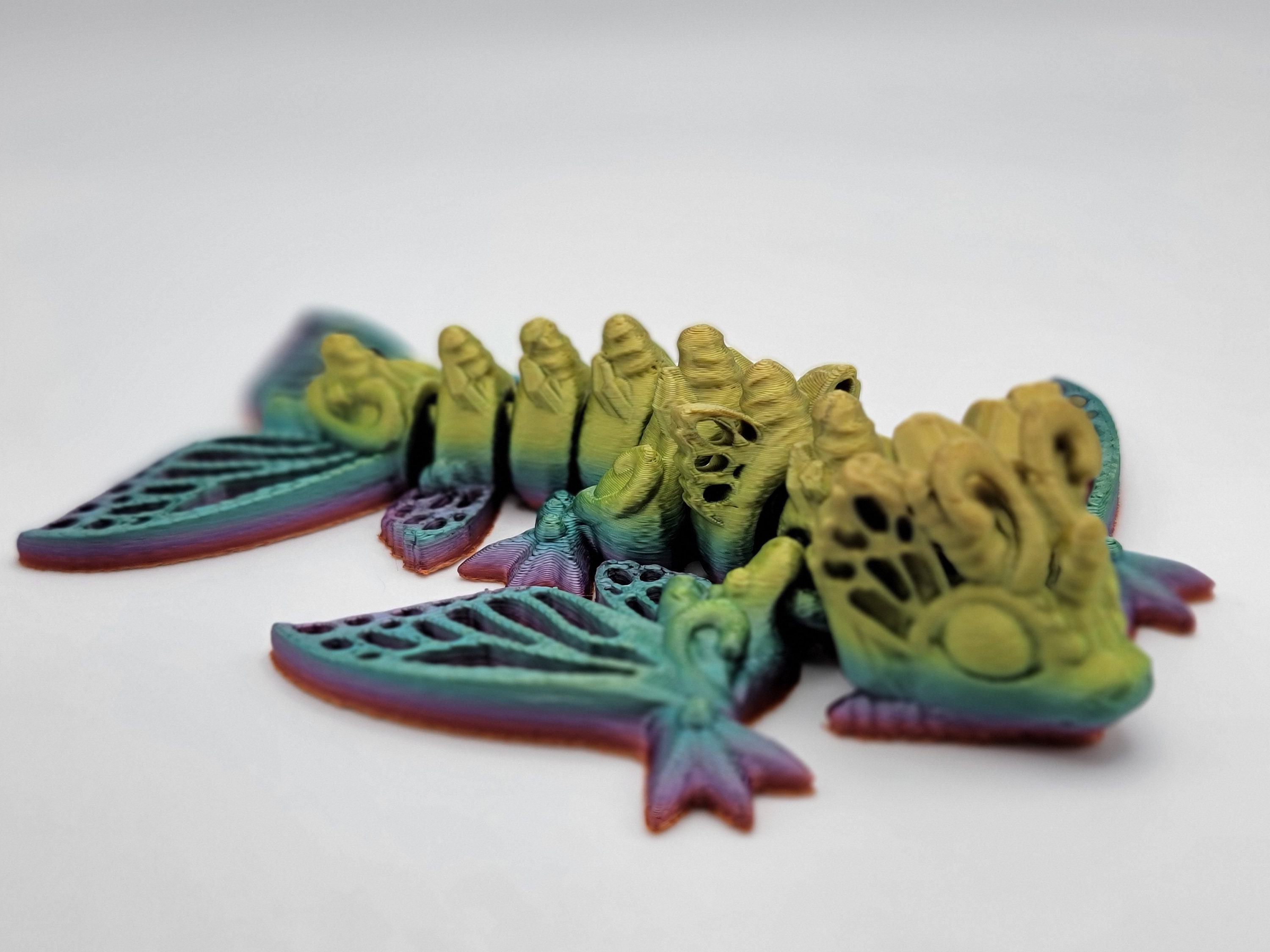 3D Printed Cinderwing Butterfly Wyvern - Etsy