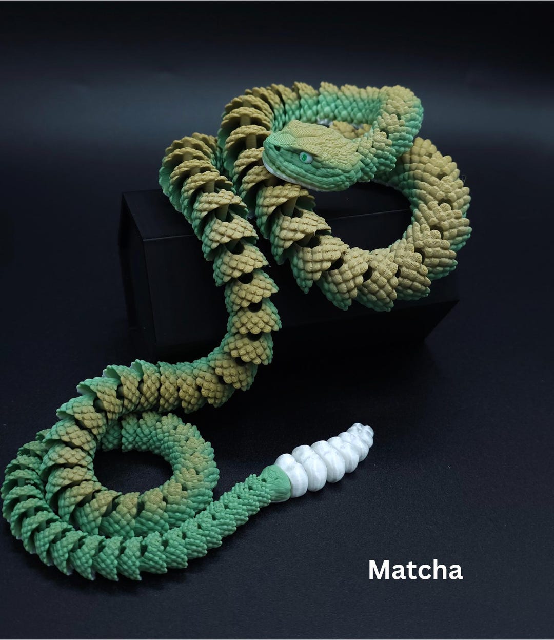 3D Printed Snake Toy, Rattle Snake Desktop Toy, 3D Snake Decor ...