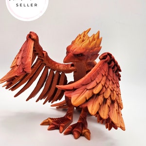 3d Printed Phoenix, Phoenix Bird 3d Model, Articulated Phoenix Decor ...