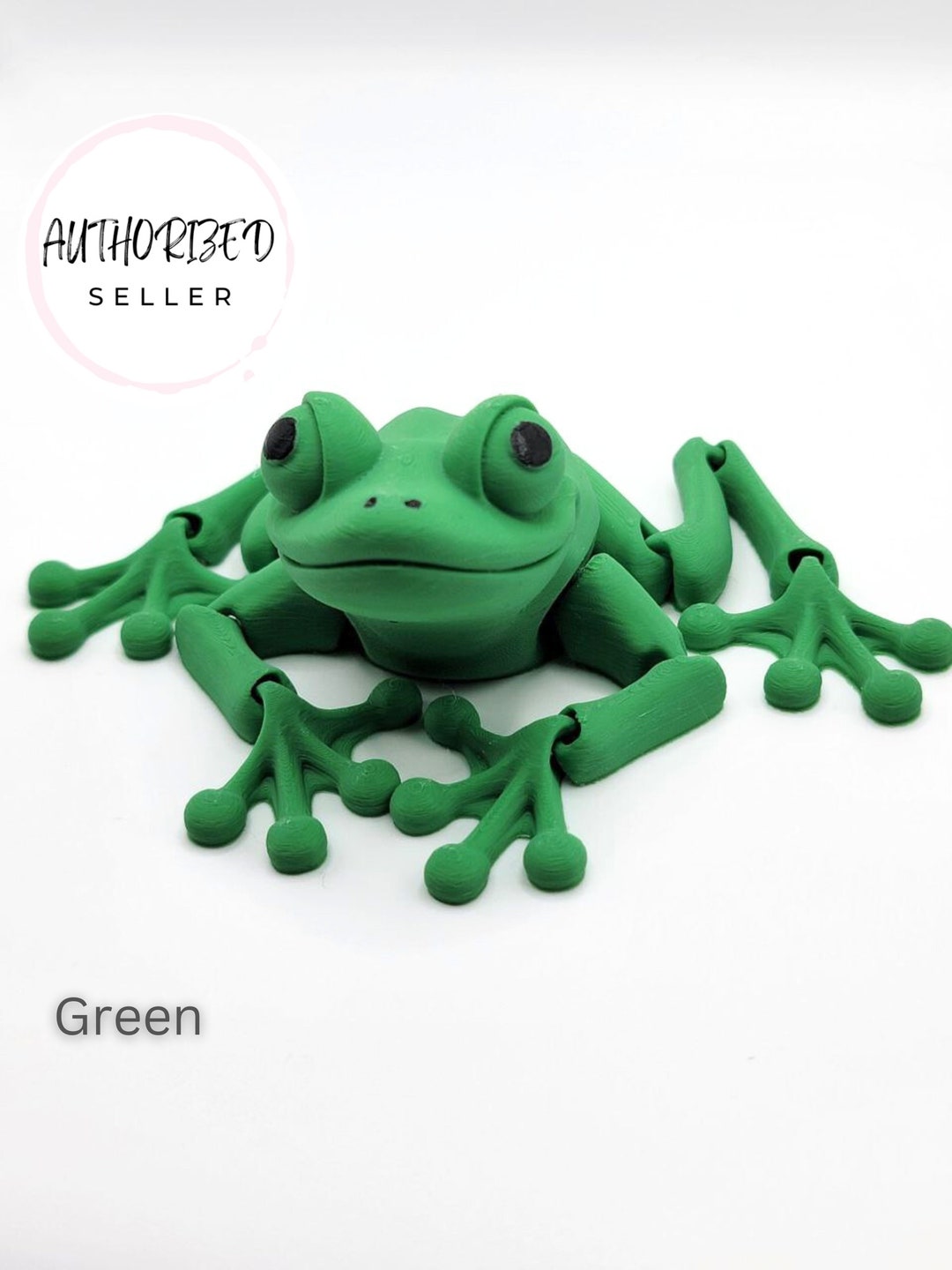 3D Printed Frog, Flexi Frog 3D Model, Trendy Desktop Toy for Kids and ...