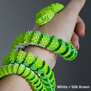 3D Printed Snake Toy, Rattle Snake Desktop Toy, 3D Snake Decor ...