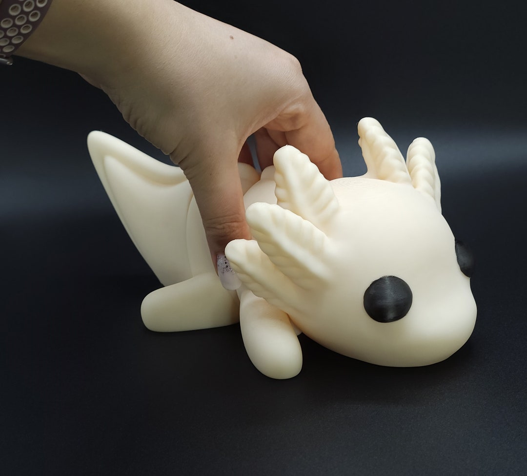 Giga Baby Axolotl Toy, 3D Printed , Articulated Toy, 3D Model, Toddler ...