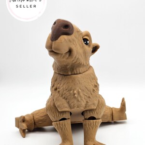 3D Printed Articulated Capybara Figurine, Toddler Room Decor, Animal Figurines, Children's Toys ...