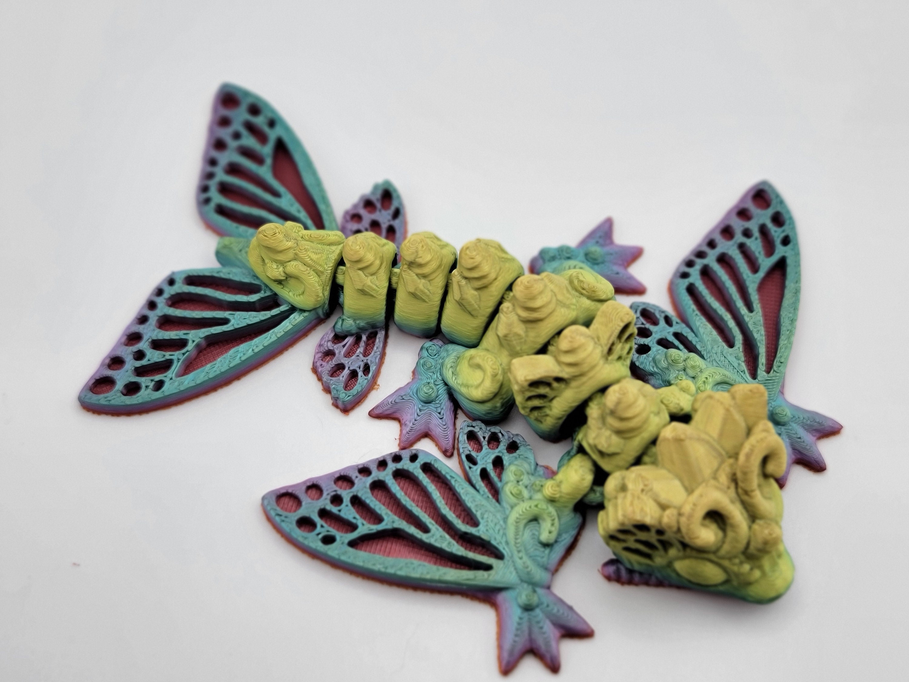 3D Printed Cinderwing Butterfly Wyvern - Etsy