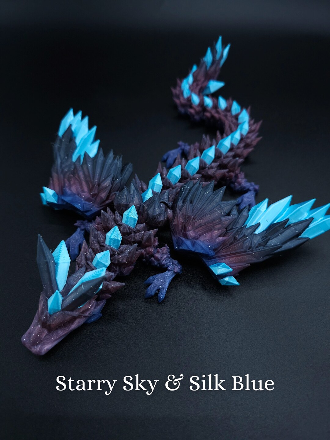 12' Dragon Fidget Toy, Colored 3d Articulated Dragon, Flexible Dragon ...