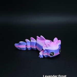 Cute Axolotl Tadpole, 3D Print Articulating, Desk Decor, Adorable ...