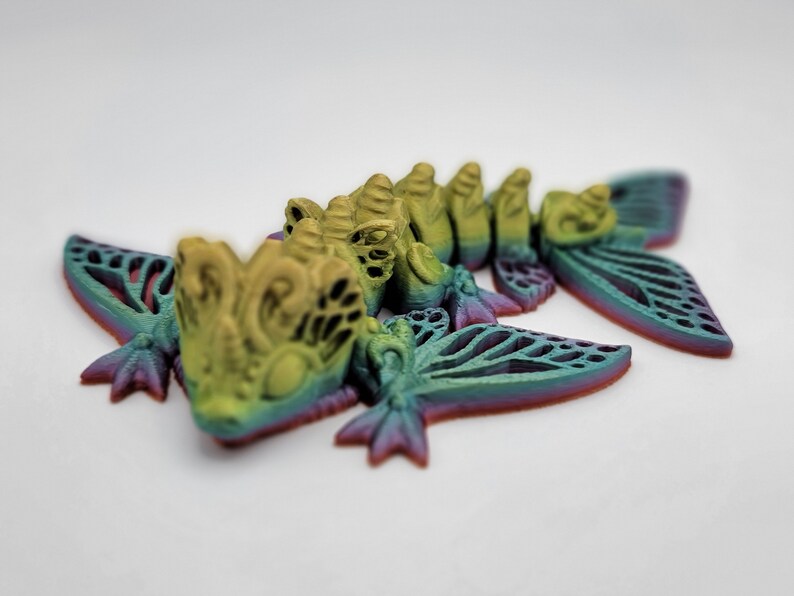 3D Printed Cinderwing Butterfly Wyvern - Etsy