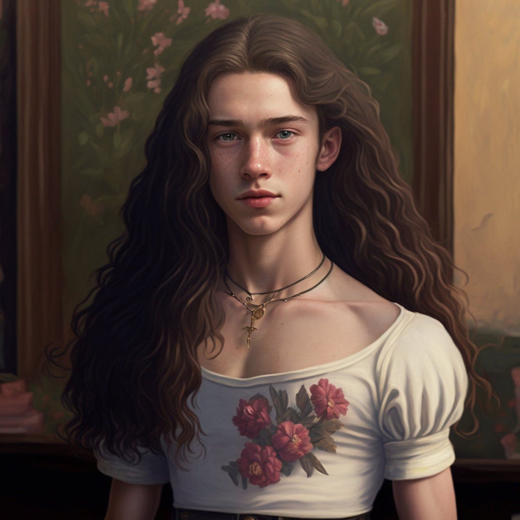 Androgynous Young Male - Etsy