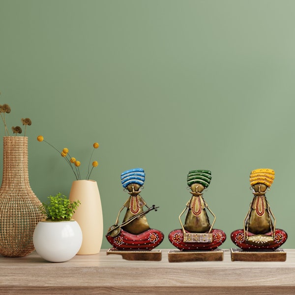 Metal Statues Playing Musical Instruments - Etsy