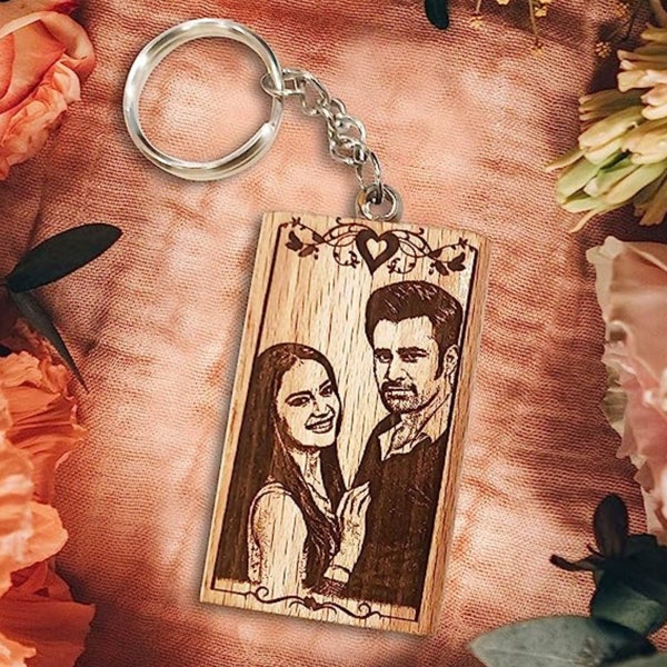 Wooden Keychain - Etsy