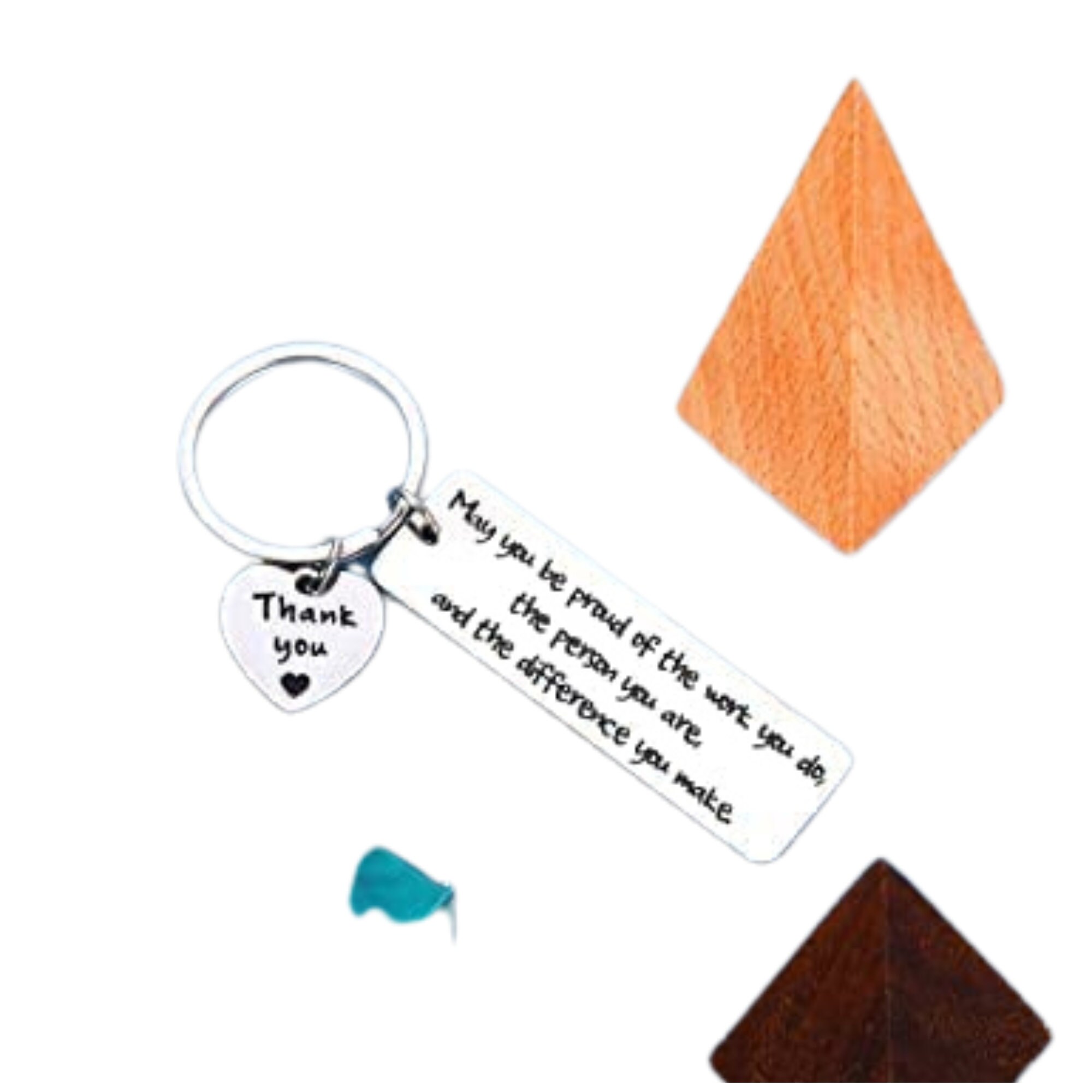 Thank You Employee Appreciation Keychain ,personalized Coworker Gift ...