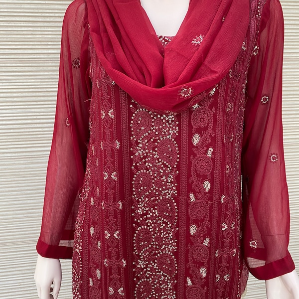 Pakistani Chicken Kari Suits - Etsy