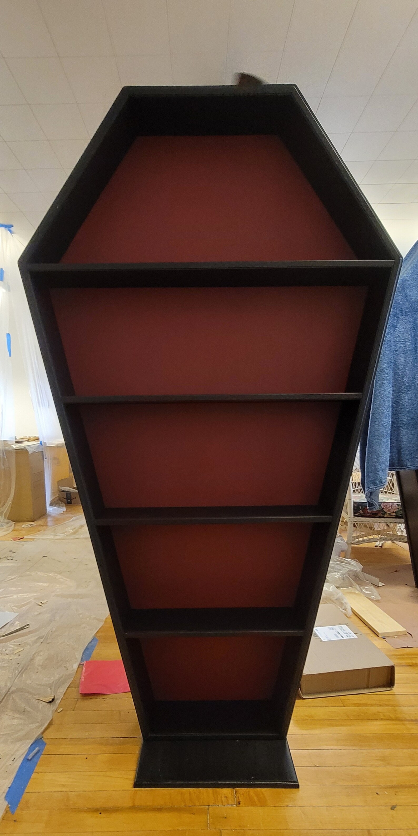 Coffin Bookshelf 4 Ft - Etsy
