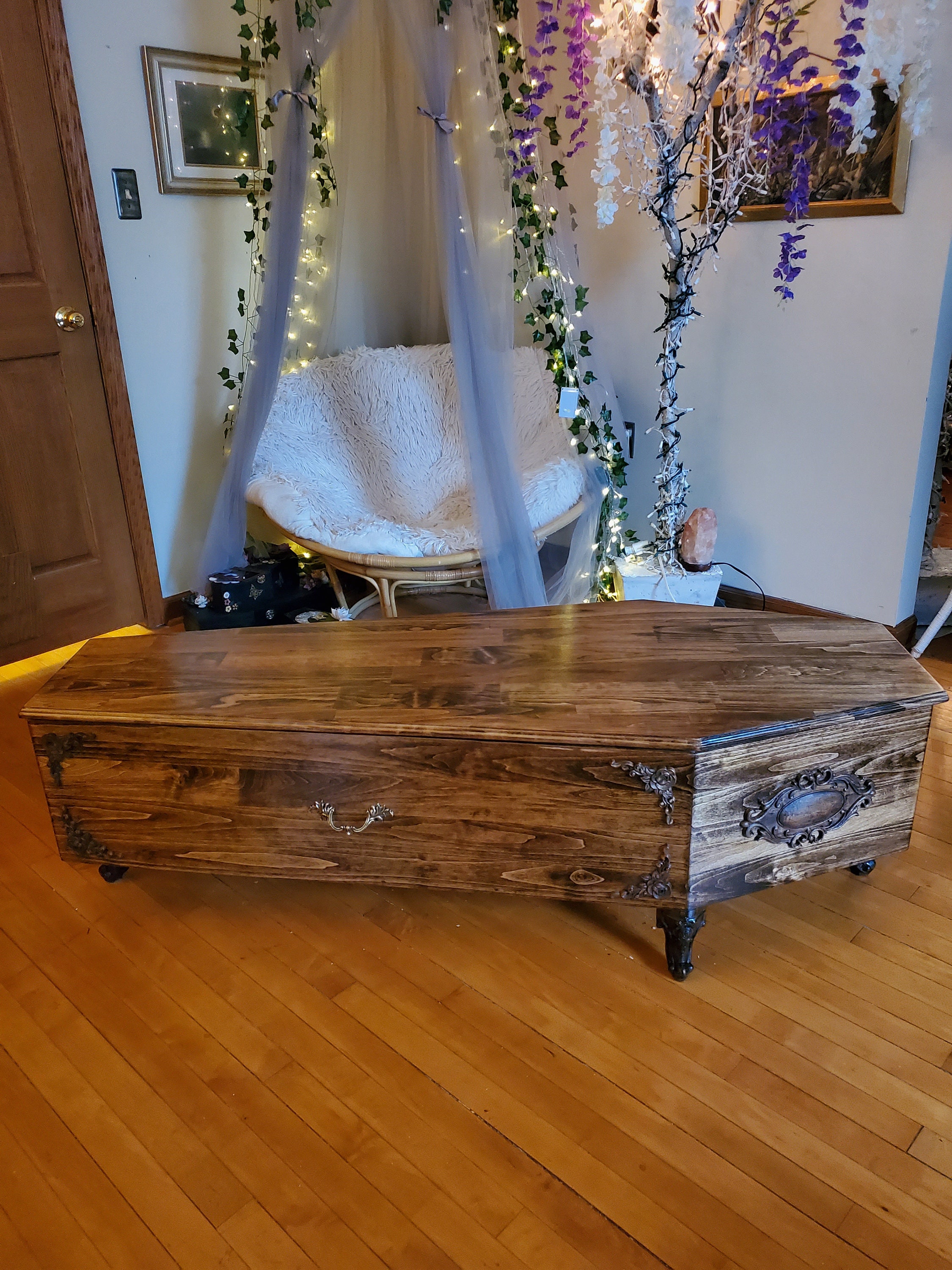 Hardwood Coffin Chest Table Large up to 30% off Free Delivery for ...