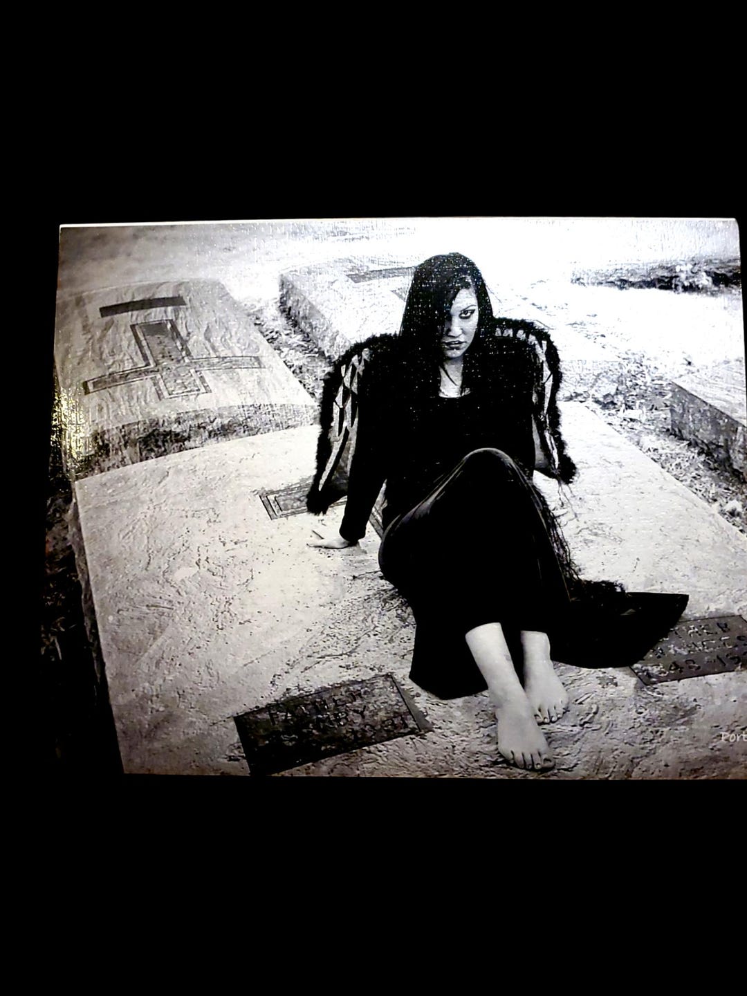 Digital Wall Art Size 8 X 10 B & W Dark Bad Fairy in Cemetery - Etsy