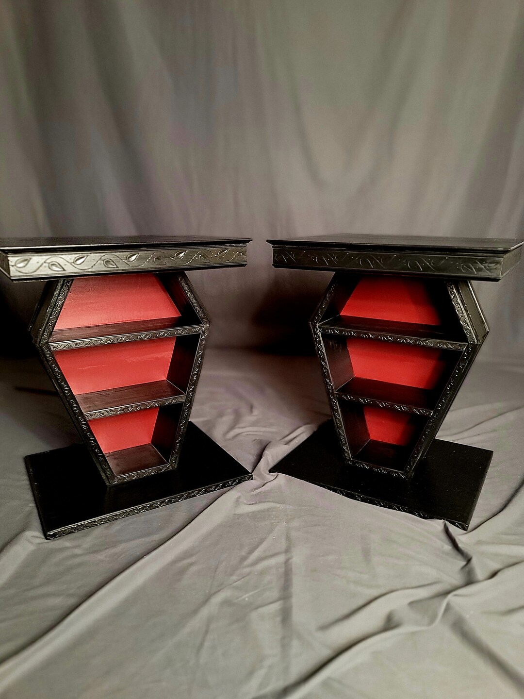2 Coffin End Tables or Night Stands - Etsy