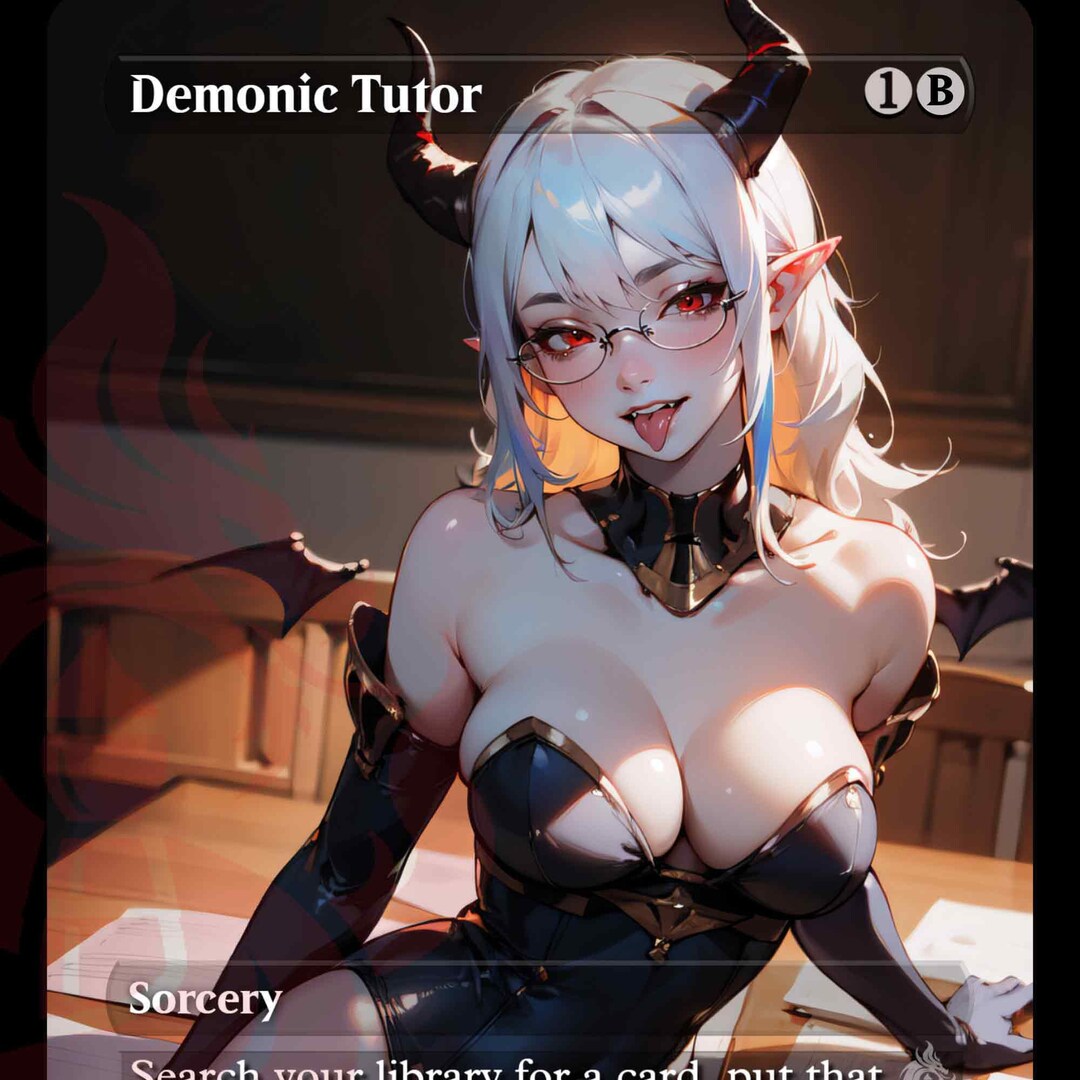 Demonic Tutor - Proxy Ver E - Etsy