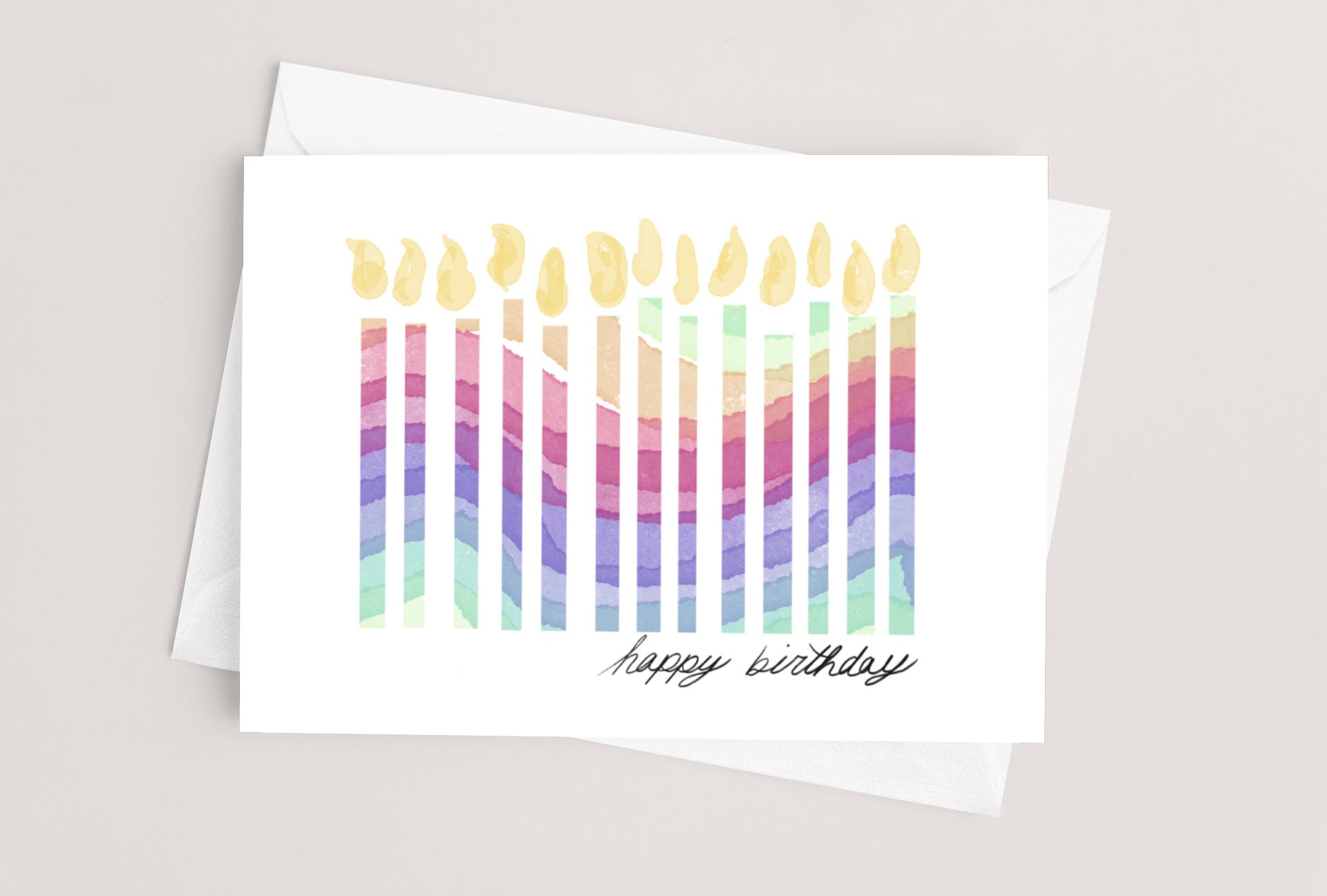Birthday Cards Watercolor Birthday Cards Colorful Birthday - Etsy