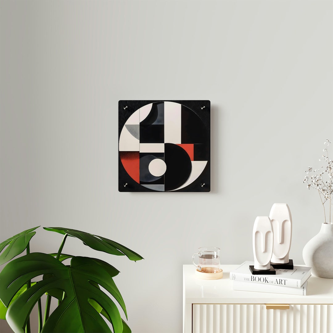 Stylized Precisionism Art | Acrylic Wall Art Panel | Bold Statement ...