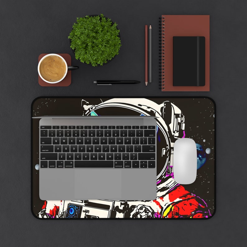 Astronaut Cat Mouse Pad Space-themed Gaming Accessory Anti-slip Base ...