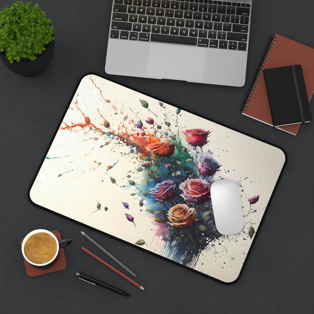 Explosive Bouquet Desk Mat Vibrant and Dynamic Unique - Etsy