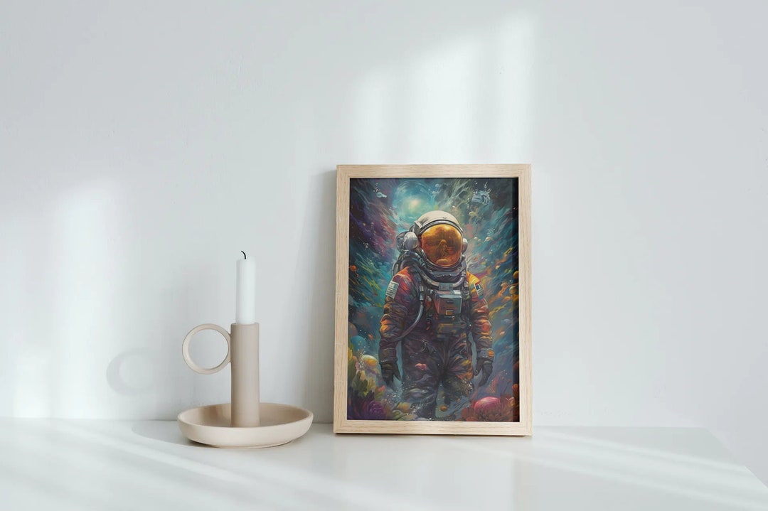 Underwater Astronaut Adventure | Canvas Print | Surreal Ocean Art | Sci ...