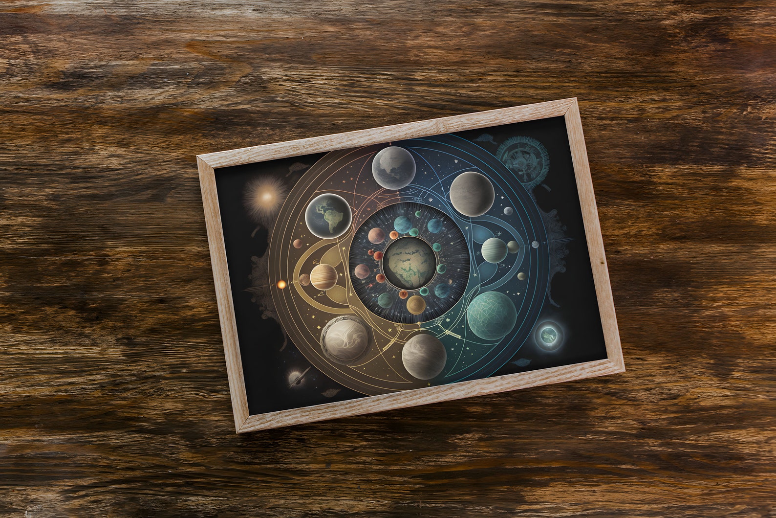 Celestial Wonder Planetary Alignment | Landscape Canvas Print | Perfect ...