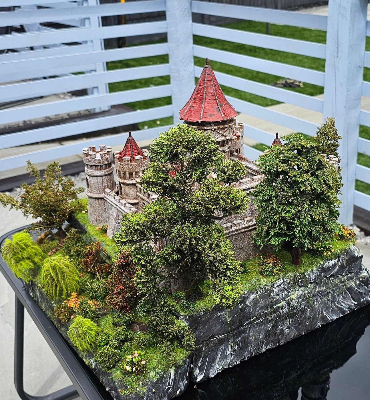 Miniature Castle Realistic Miniature Castle With Terrain Tabletop RPG ...
