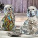 Colorful Hand Blown Glass Dogs, Glass Dogs, Glass Animals, Glass Art ...