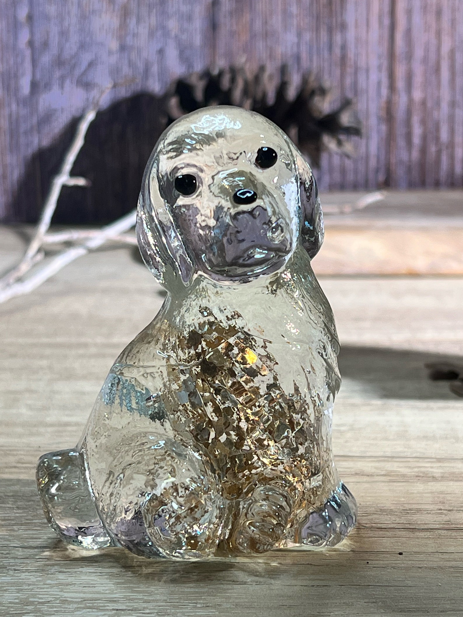 Colorful Hand Blown Glass Dogs, Glass Dogs, Glass Animals, Glass Art ...