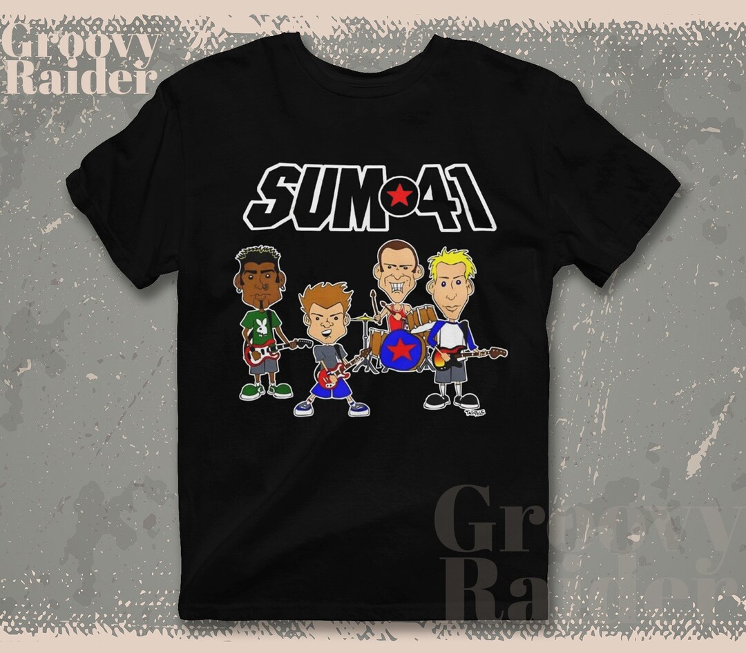 Chibi Graphic Sum 41 Band Black Unisex T-shirt - Etsy