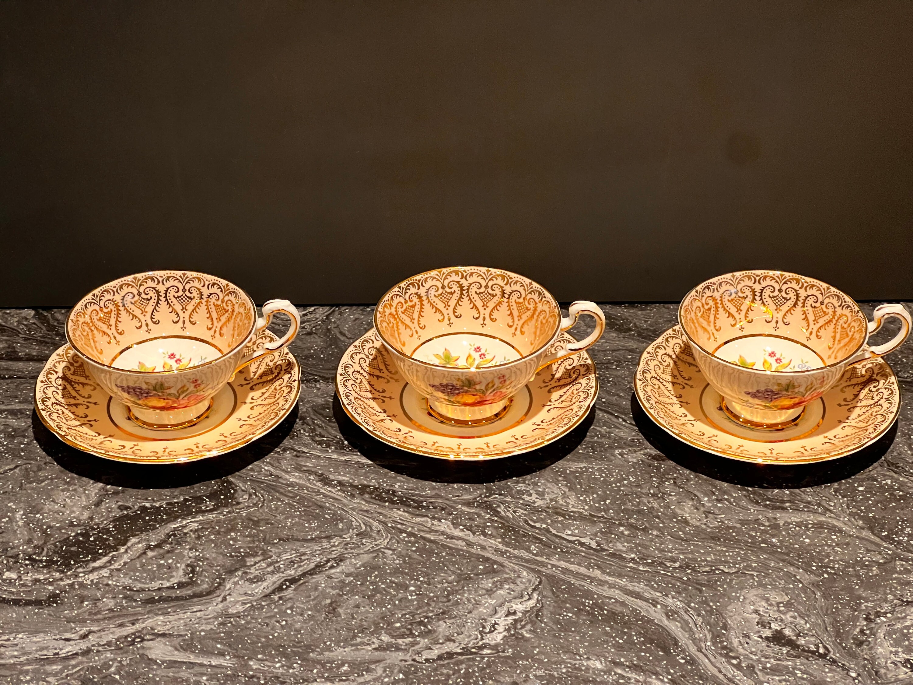 Vintage Art Deco Paragon Teacup and Saucer Square Cup Shape - Etsy