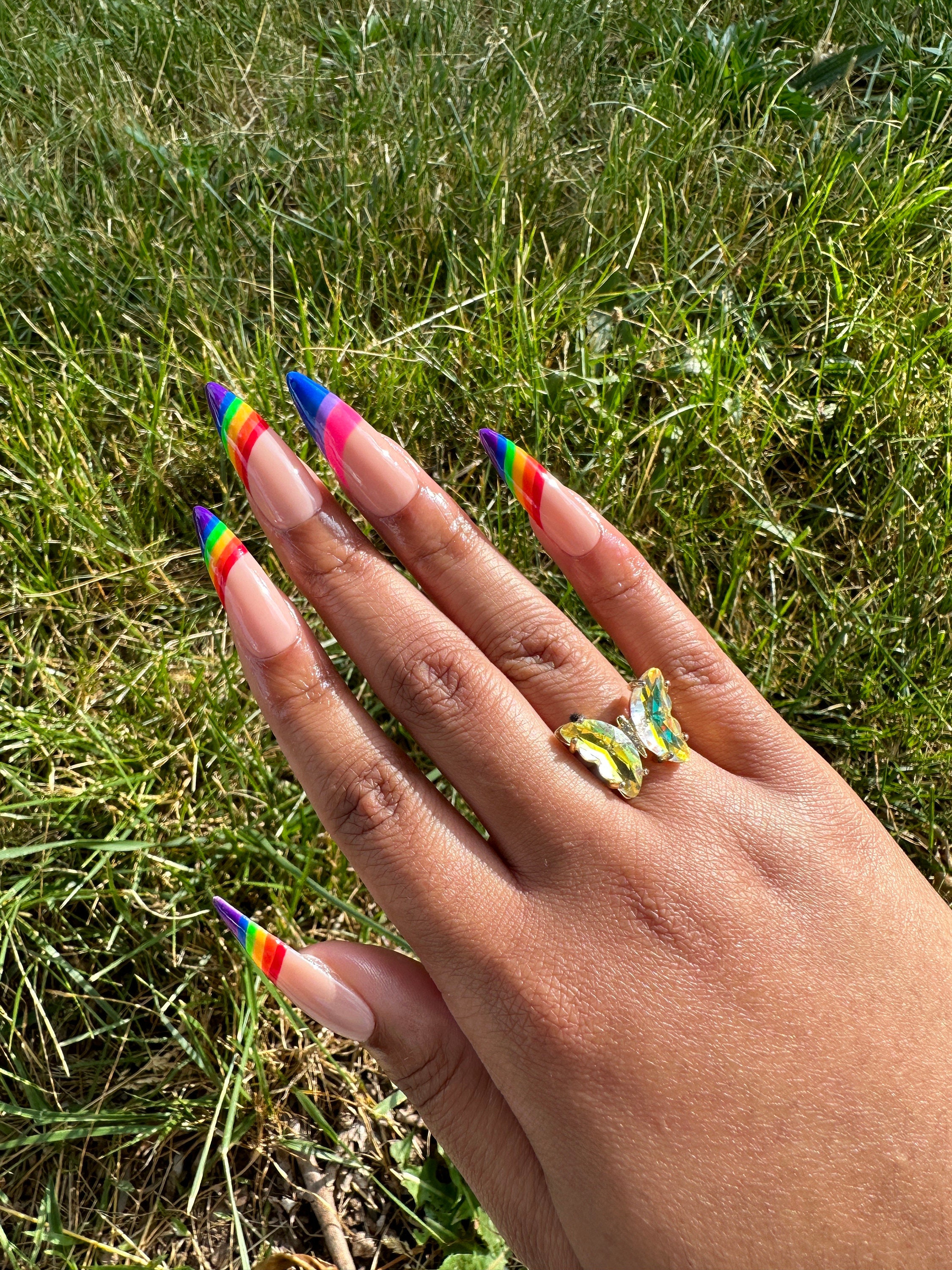 Pride Nails Press on Nails - Etsy