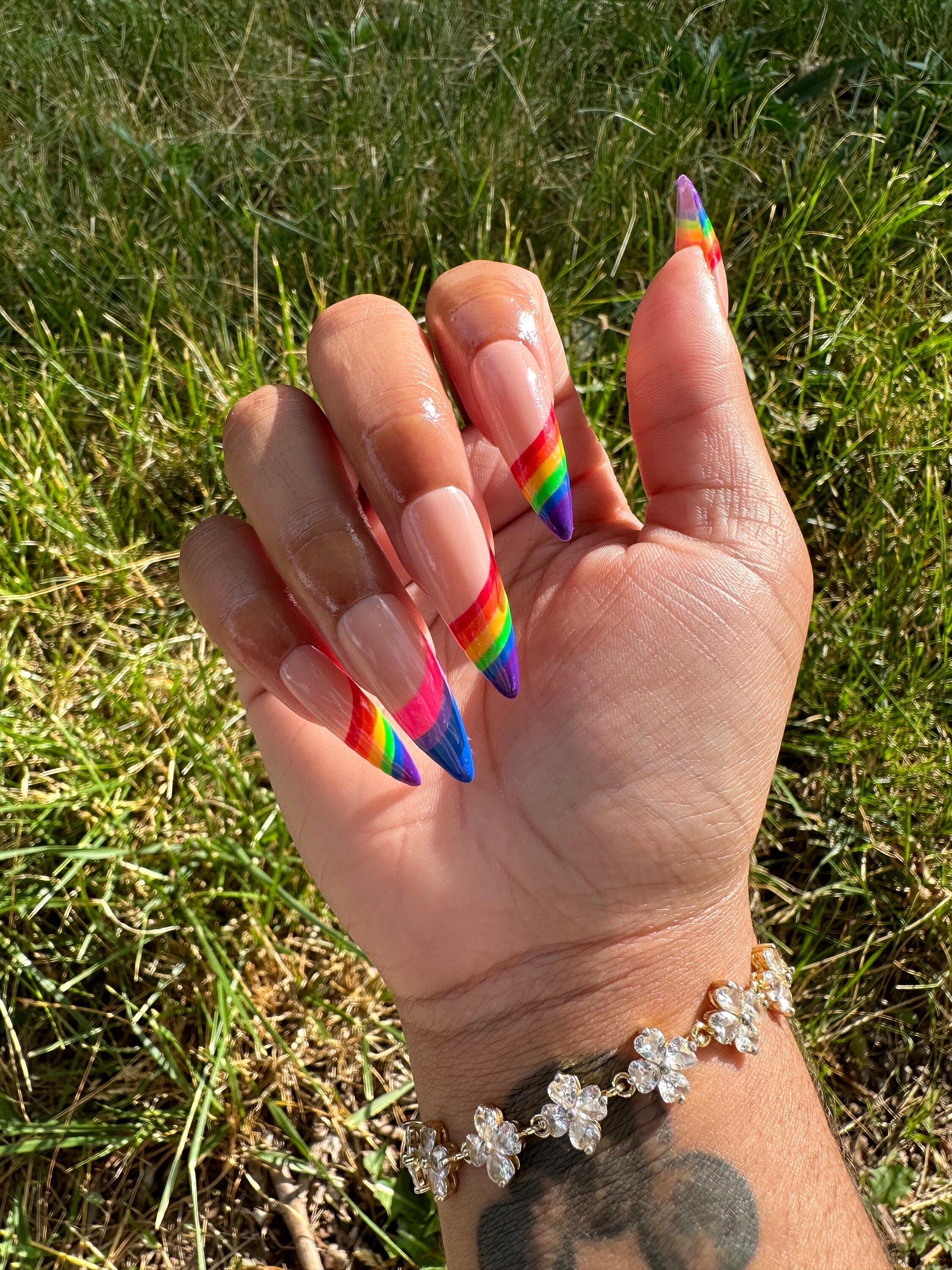 Pride Nails Press on Nails - Etsy