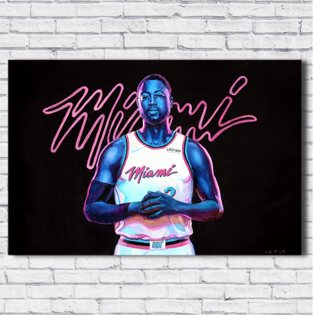 Dwayne Wade Prints - Neon Collection - Etsy