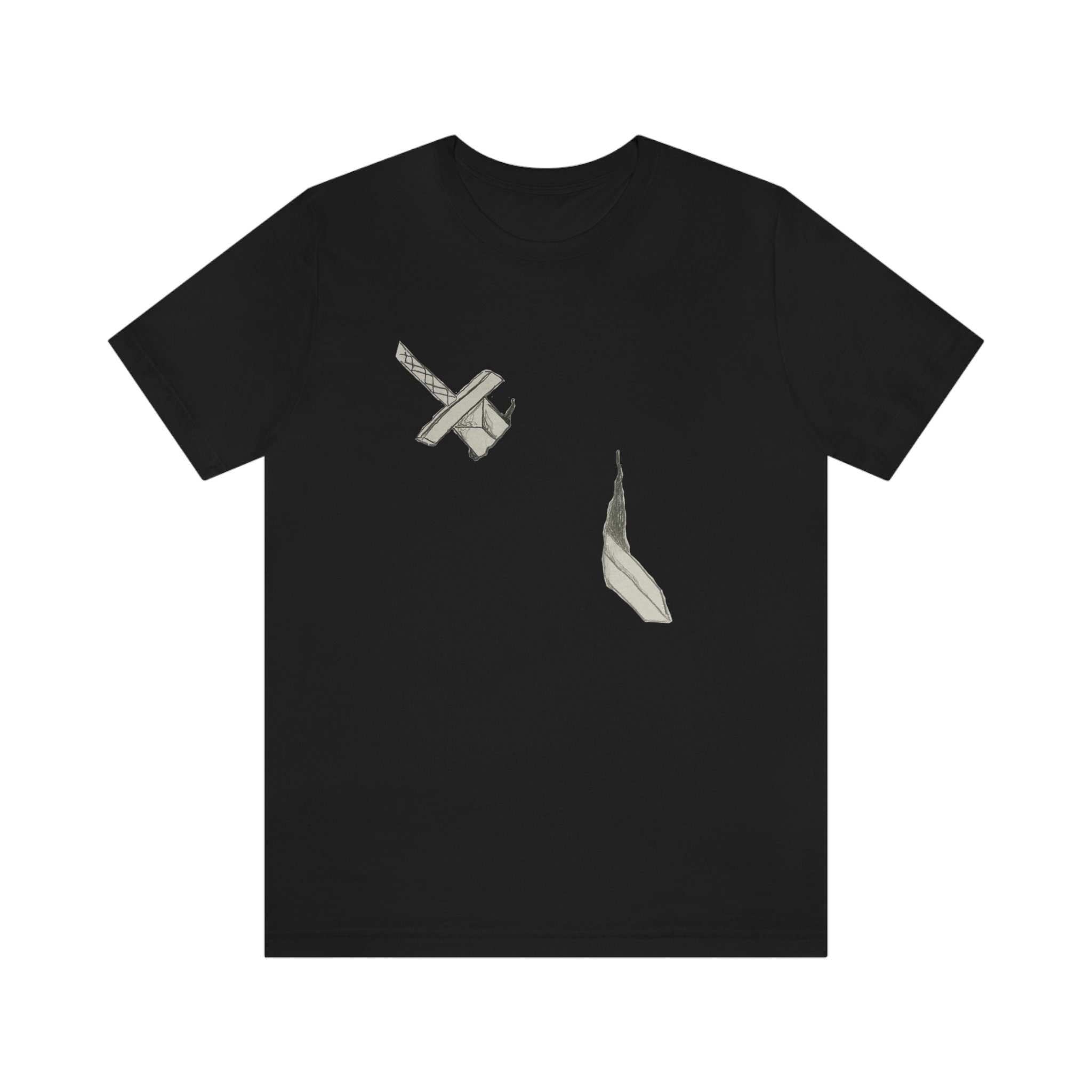 Hand-drawn Sword T-shirt, Stuck Blade Design, Unisex Graphic Tee ...