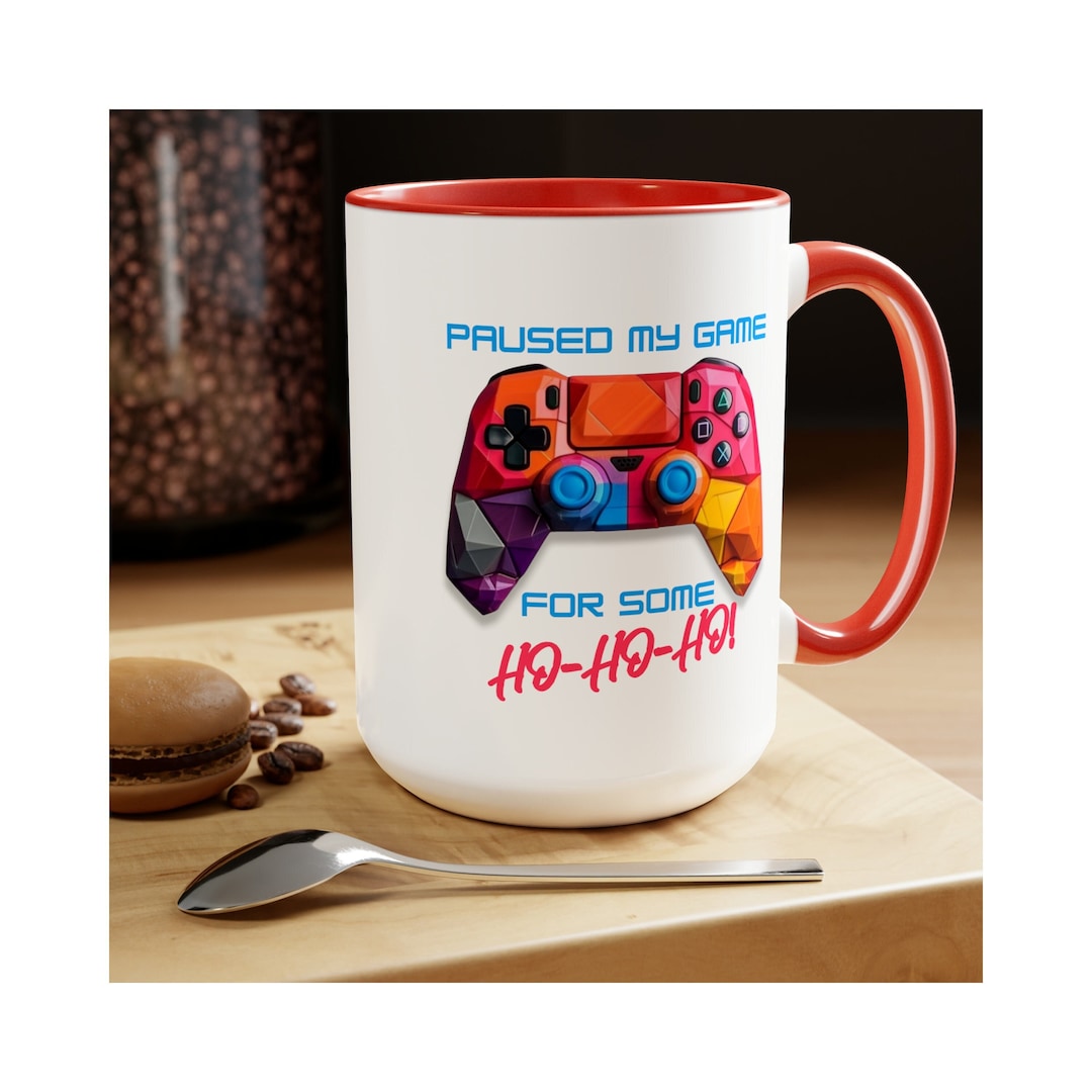 Christmas Gamer Controller Mug, Xmas Joystick Mug, Christmas Video Game ...