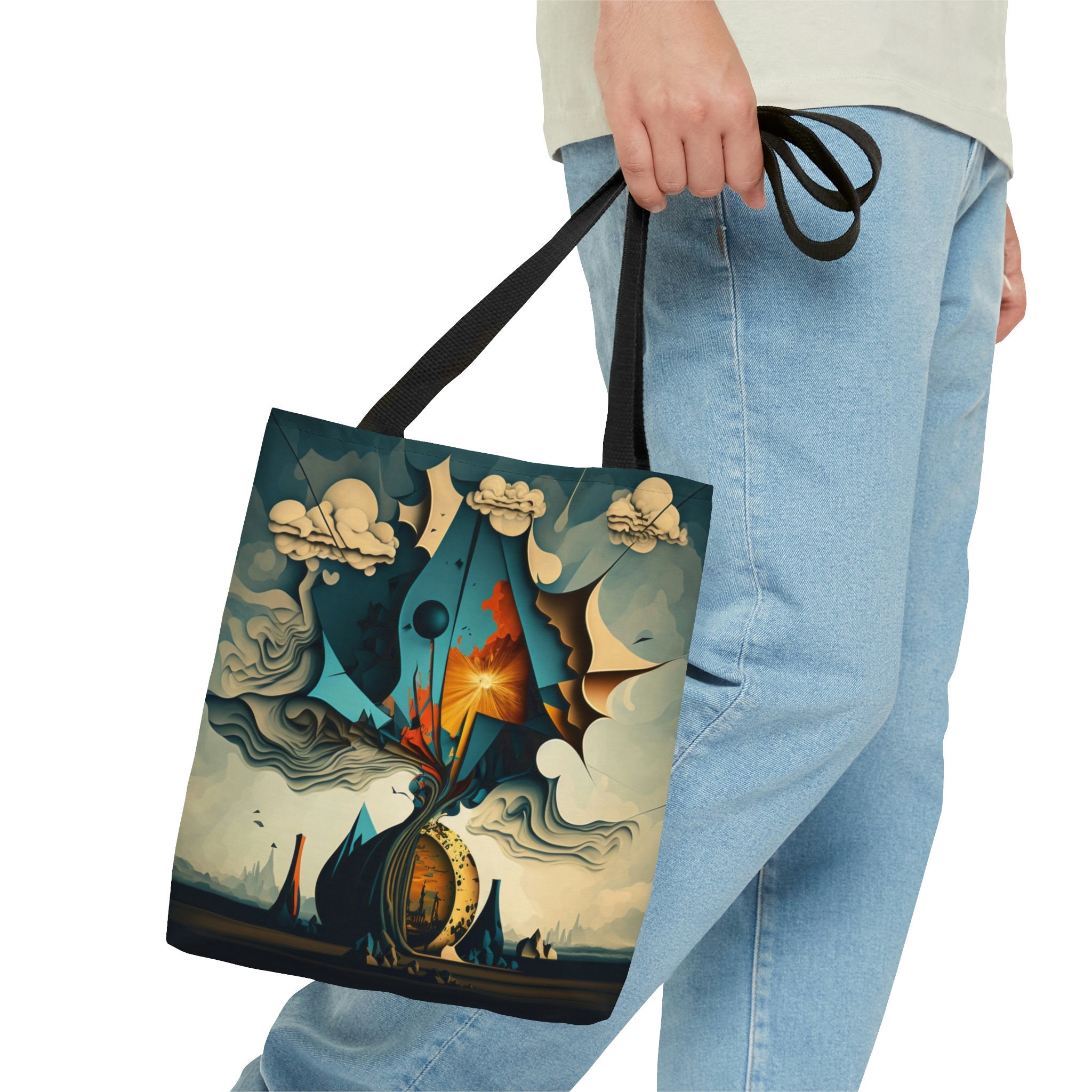 Dali Inspired Tote Bag, Surrealism Fashion Accessory, Multiple Sizes, Gift for Art Lover, Gift ...