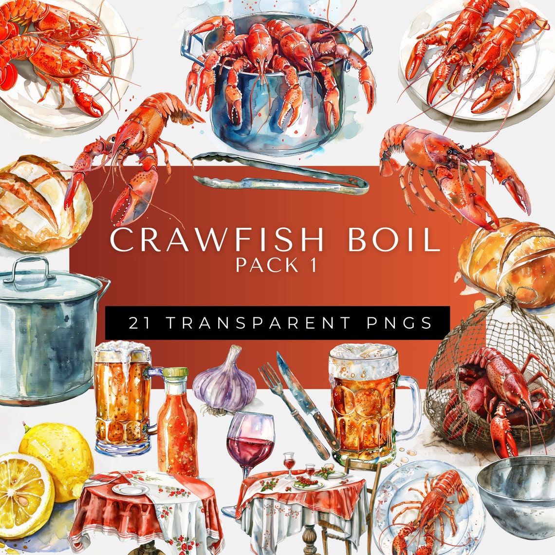 Crawfish Boil Clipart | Seafood PNG | Crayfish Png | Lets Get Cray Png ...