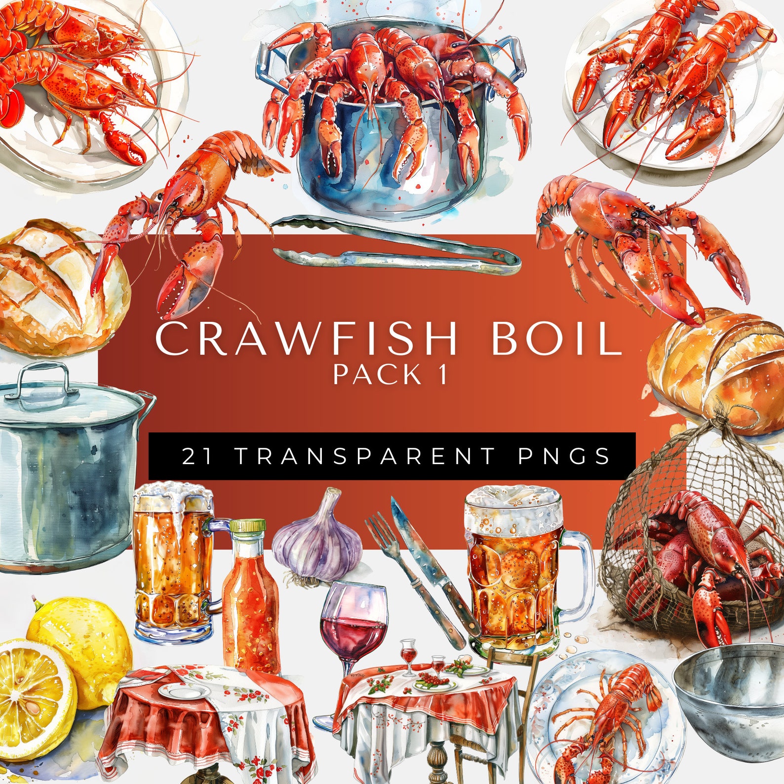 Crawfish Boil Clipart | Seafood PNG | Crayfish Png | Lets Get Cray Png ...