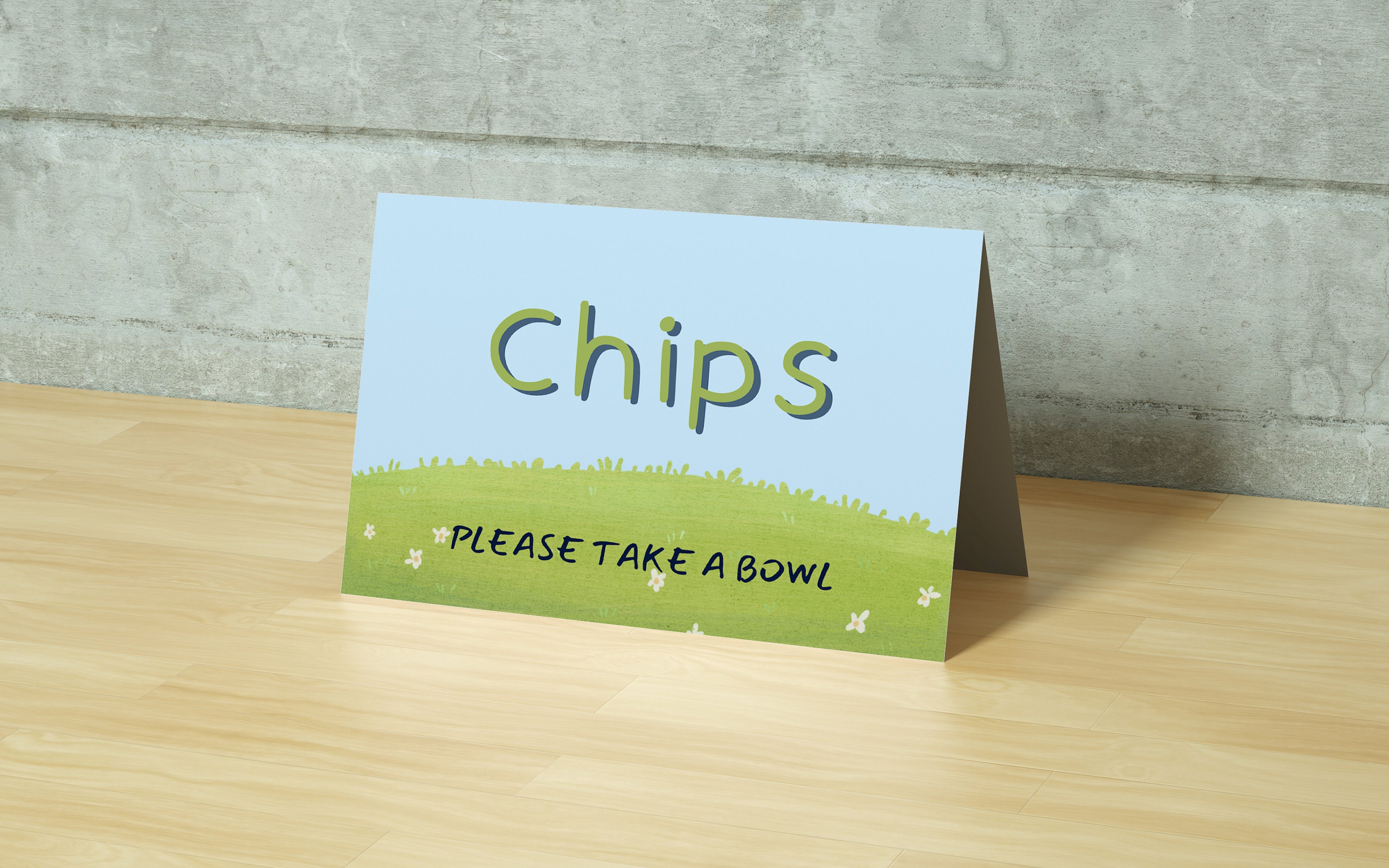 Buffet Food Card Template Birthday Party Buffet Food Cards Birthday ...