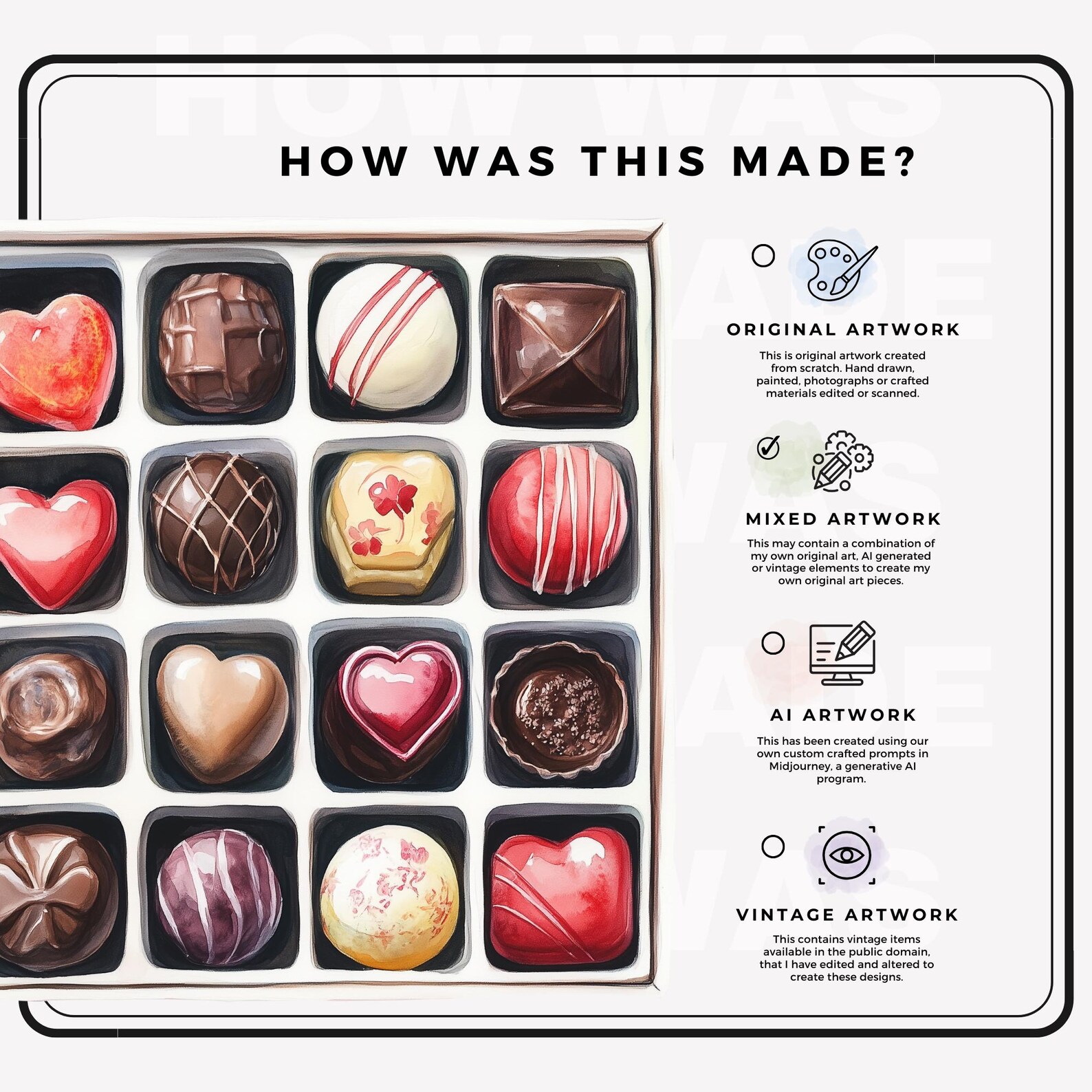 Chocolate Boxes Clipart, Valentines Day, Romantic Date Night, Food ...