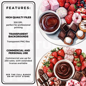 Valentines Day Dessert Platter Clipart, Sweet Treats Gifts, Chocolate ...